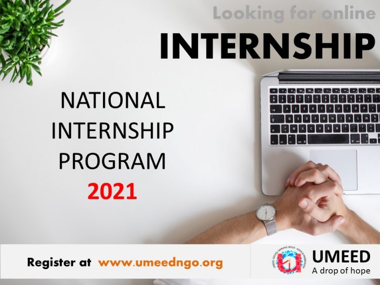Virtual Internship Program with UMEED- A DROP OF HOPE(NGO) - The Amikus ...