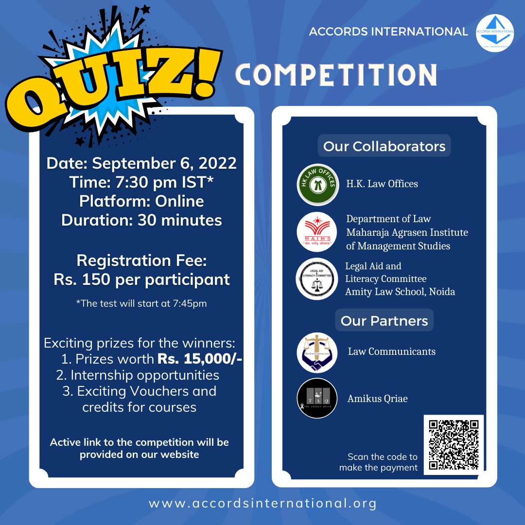 Quiz Competition - by Accords International - The Amikus Qriae